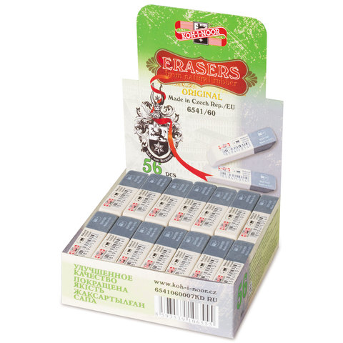 Резинка стирательная Koh-I-Noor 6541/60 прямоуг., скош.углы, 50х13х7 мм ...